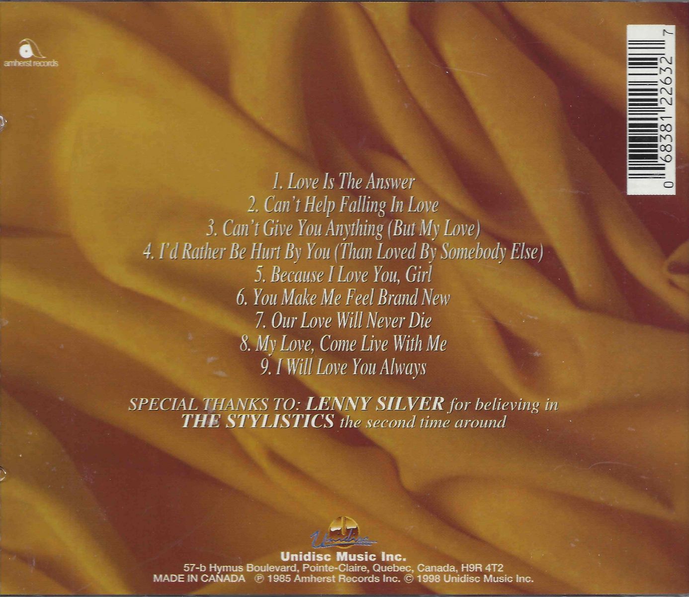 The Stylistics – Greatest Love Hits - Dubman Home Entertainment The Stylistics – Greatest Love Hits - Dubman Home Entertainment